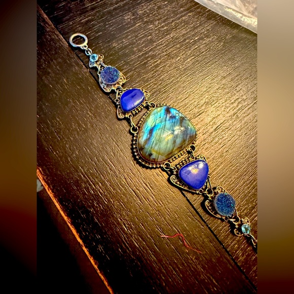 Sajen | Jewelry | Sajen 925 Laboradite Lapis Bracelet | Poshmark